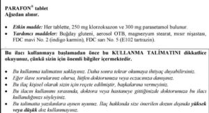 Parafon Nedir Ne İçin Kullanılır, Ağrı Kesici mı, Kas Gevşetici, Fiyatı ...