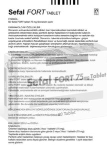 Sefal Fort Nedir, Ne İçin Kullanılır, Kulak Çınlaması, Kullanıcı Yorum ...